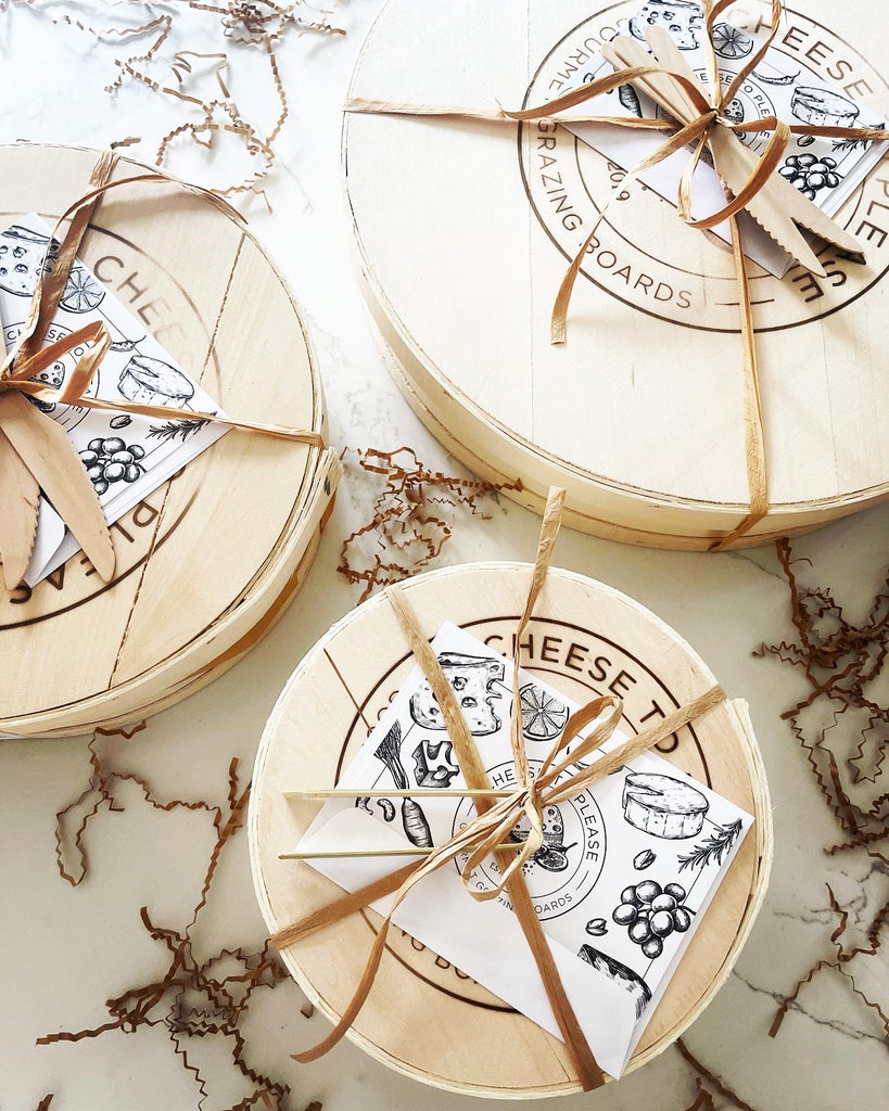 Small Signature Round Wooden Keepsake Box – Cheese to Please